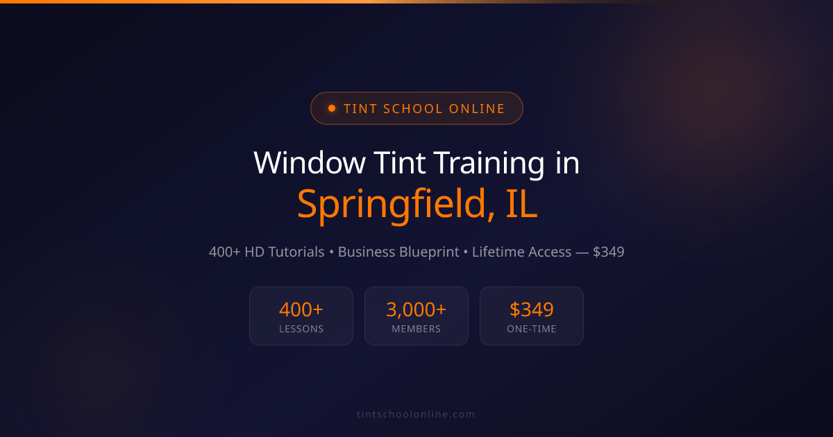 Window Tinting In Springfield Illinois